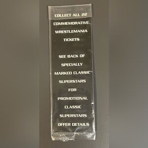 WWE | Toys | Wrestlemania 22 Ticket Bookmarks | Poshmark